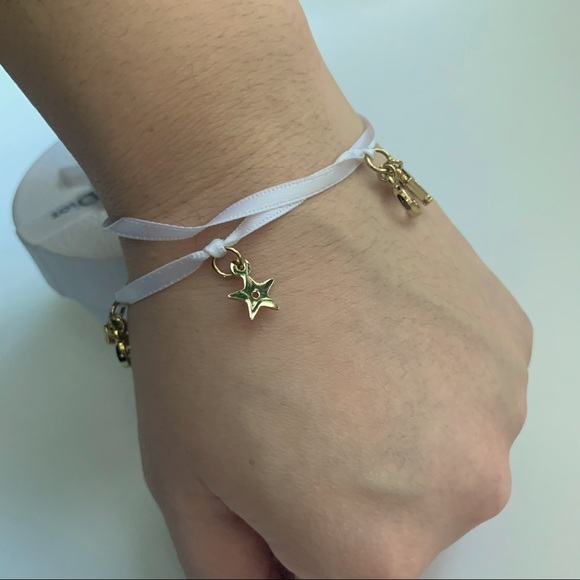 Dior | Jewelry | Authentic Dior Charm Ribbon Bracelet New In Box | Poshmark